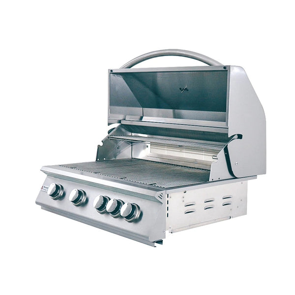 RCS Grill Premier RJC32A 32" Stainless Steel Drop-In Gas Grill w/ Rear ...