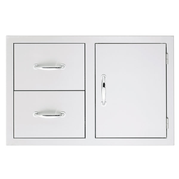 Summerset SSDC2-33 33" Stainless Steel 2-Drawer & Access Door Combo ...
