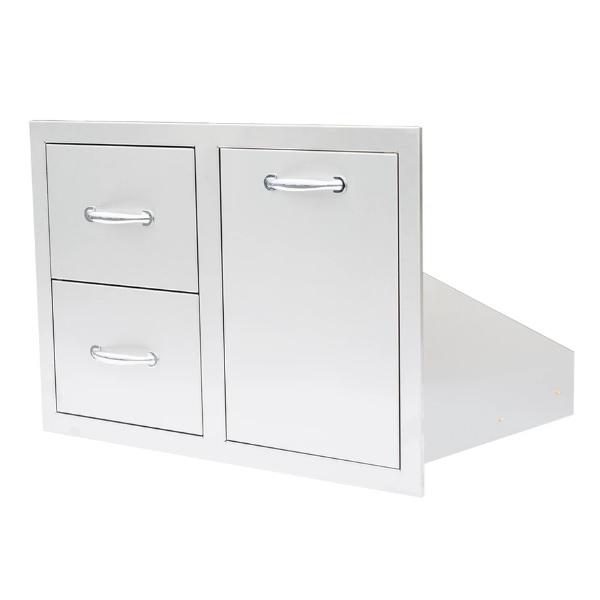 Summerset SSDC2-33LP 33" Stainless Steel 2-Drawer & LP Tank Pullout Dr ...