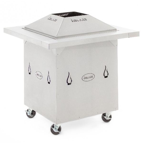 Blaze Stainless Steel Pellet Fire Pit with Caster Wheels BLZ-FP-PELLET ...